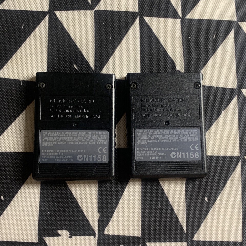 Lot Of 2 Official Sony PlayStation 2 PS2 8MB MagicGate Memory Cards ...