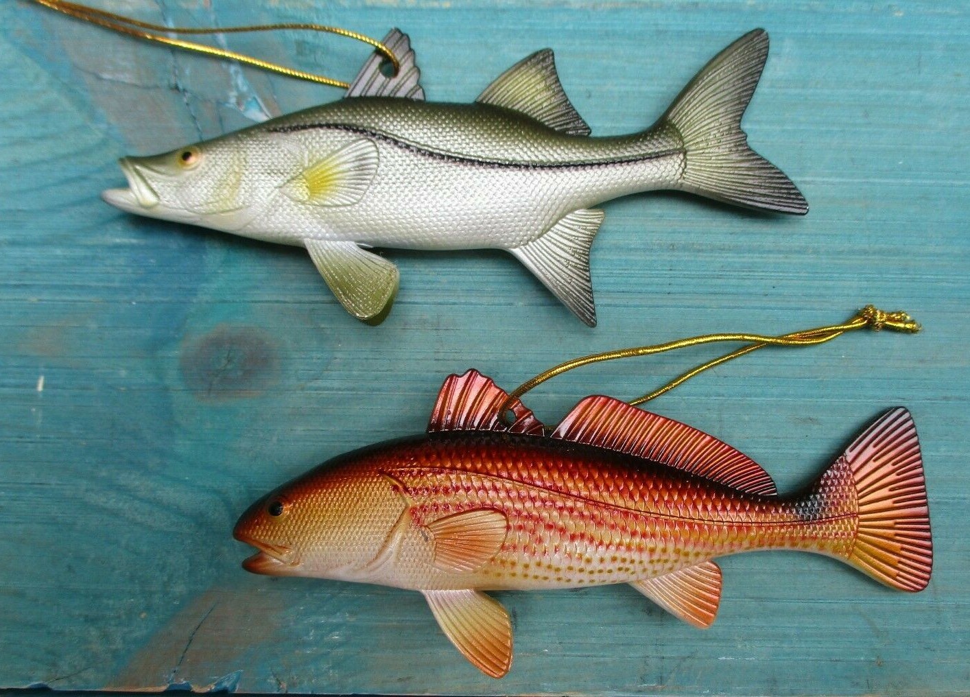 Redfish Snook 5" Christmas Ornament Replica Wall Mount Game Fishing ...