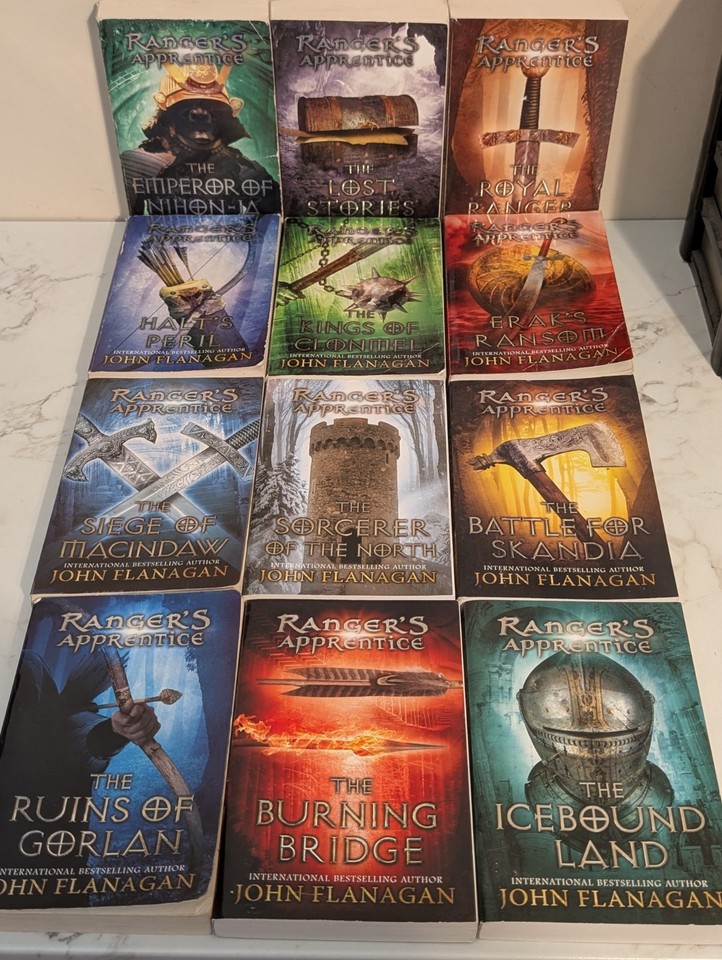 John Flanagan - The Ranger's Apprentice Series Complete 12 Book Set ...