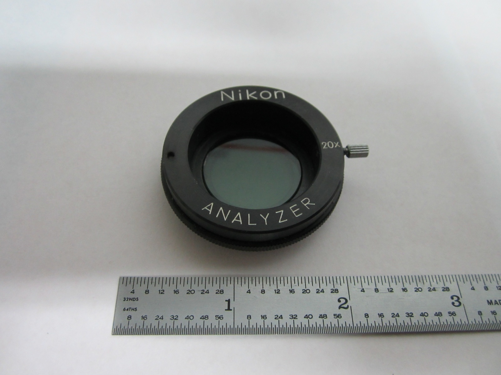 MICROSCOPE POLARIZER NIKON 20X ANALYZER OPTICS AS IS BIN#K5-02 | eBay