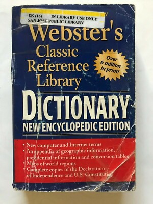 Webster's Classic Reference Library: Dictionary New Encyclopedic ...