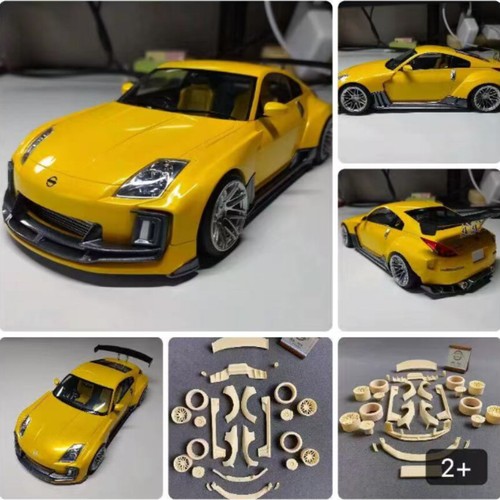 Wide Body Resin Kit and Tire Set for Nissan 350Z Unpainted Model Toys 1 ...