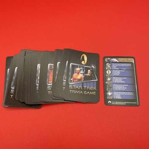 Star Trek Trivia Game 2000 Tin Parts 75 Deep Space 9 cards set Purple ...