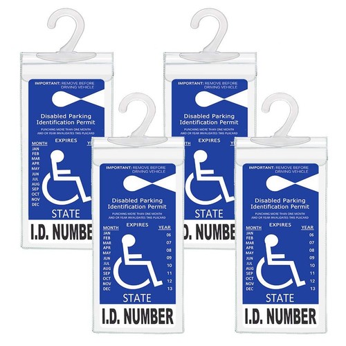 Handicapped Parking Placard Holder - Disabled Placard Protective Mirror ...
