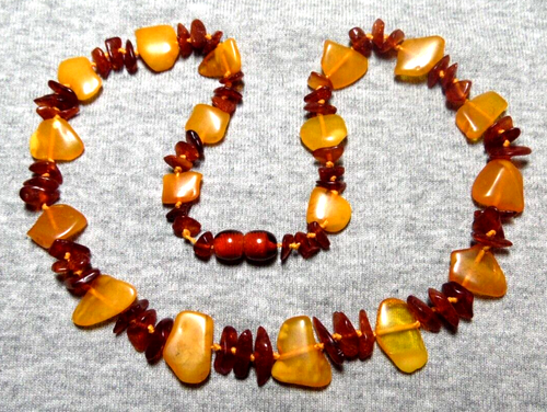 VINTAGE NATURAL MULTI COLOR BALTIC AMBER NECKLACE #127 | eBay