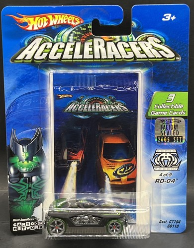 Hot Wheels Acceleracers 2005 Factory Sealed Racing Drones RD-04 4 Of 9 ...