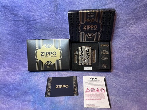 Zippo 2021 Collectible of the Year COTY 1133/2500 New Black Diamond ...