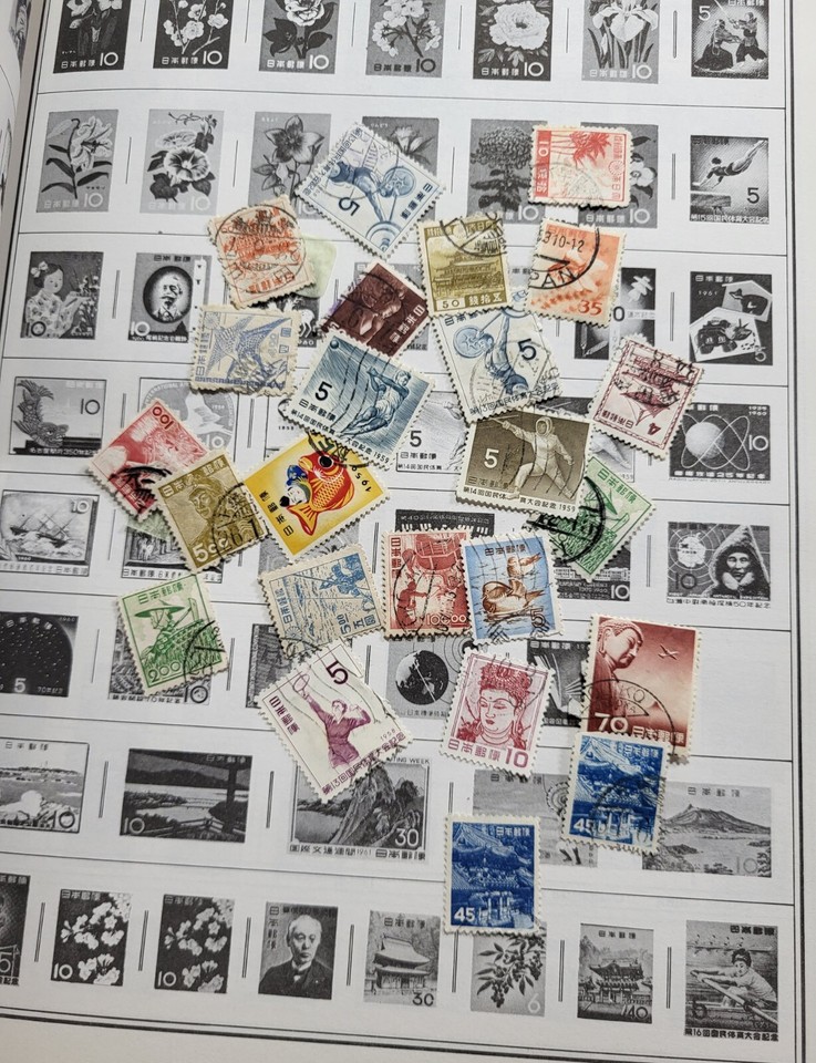 Worldwide Stamp Collection In Huge HE Harris Citation Stamp Album Book ...