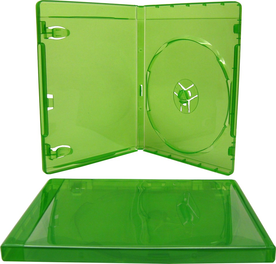 (25) Xbox One Empty Boxes Cases Translucent Green Standard 12mm NEW # ...