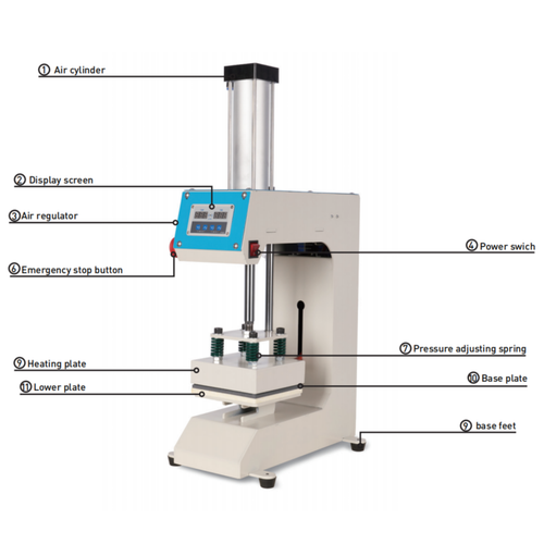 KILO 8"x8" Pneumatic Label Heat Press Heat Transfer Machine 2 in 1 ...