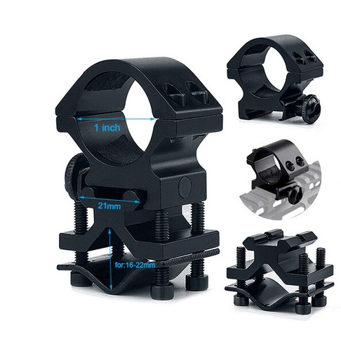 Universal Barrel Mount Adapter For Flashlight Laser Torch Gun Rifle ...