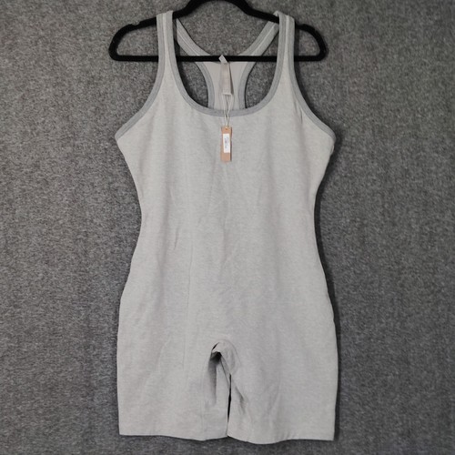 SKIMS Women's Outdoor Mid Thigh Bodysuit Heather Grey Size 4XL AP-BSS ...