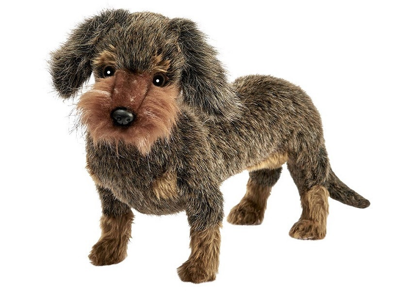 Hansa Toy 6325 Wire-haired Dachshund 30 cm Stuffed Animal Plush Toy | eBay