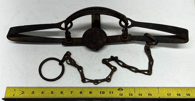 Vintage No. #4 Newhouse Double Long Spring Trap Stamped Springs Sargent ...