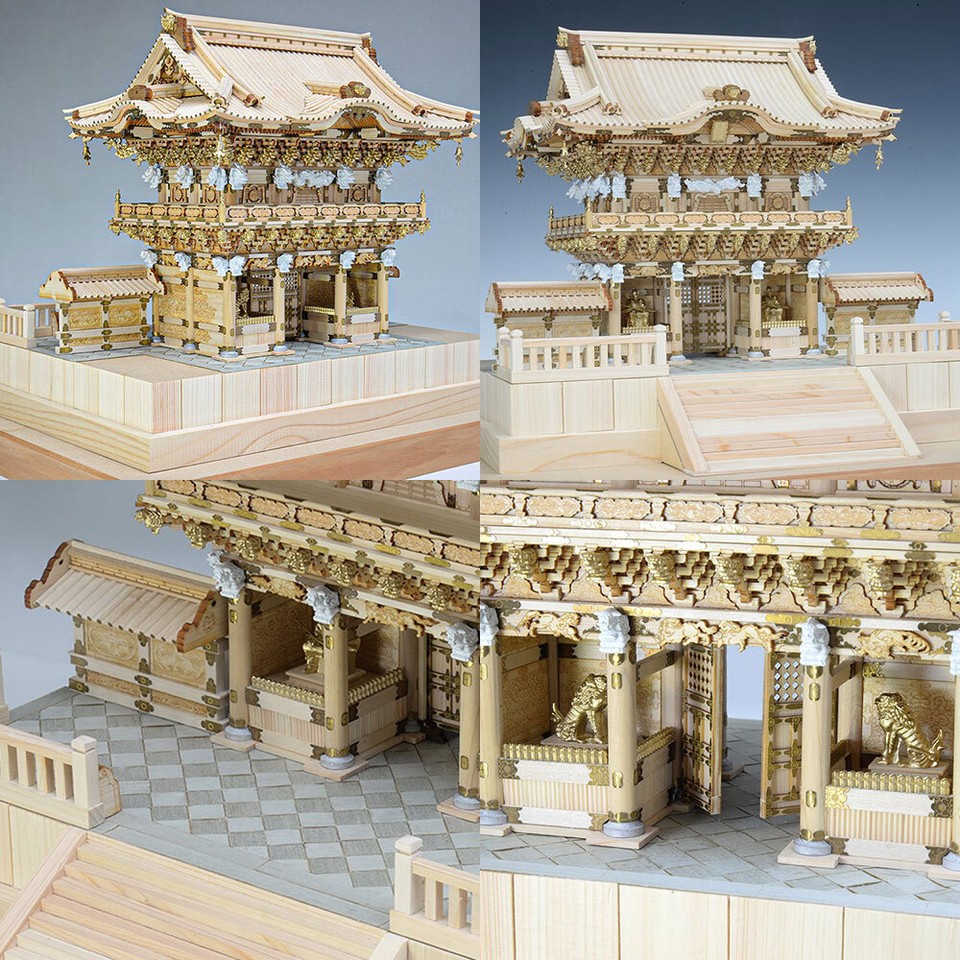 Woody JOE 1/50 Wooden Architecture Model Kit Nikko Toshogu Japan Jinja ...