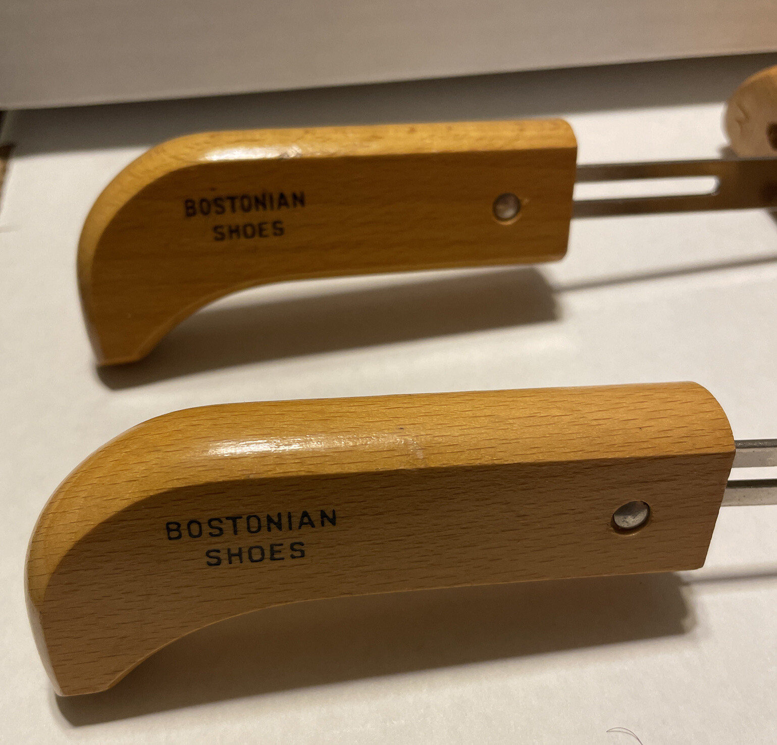 Vintage Pair Bostonian Wooden Shoe Tree Stretchers F… - Gem