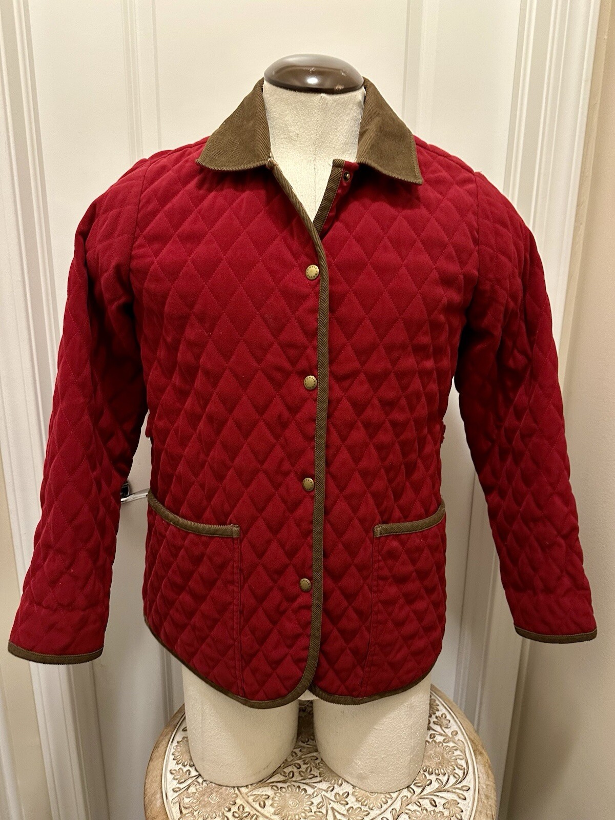 Orvis Quilted Field Coat Barn Chore Jacket Plaid Ridi… - Gem