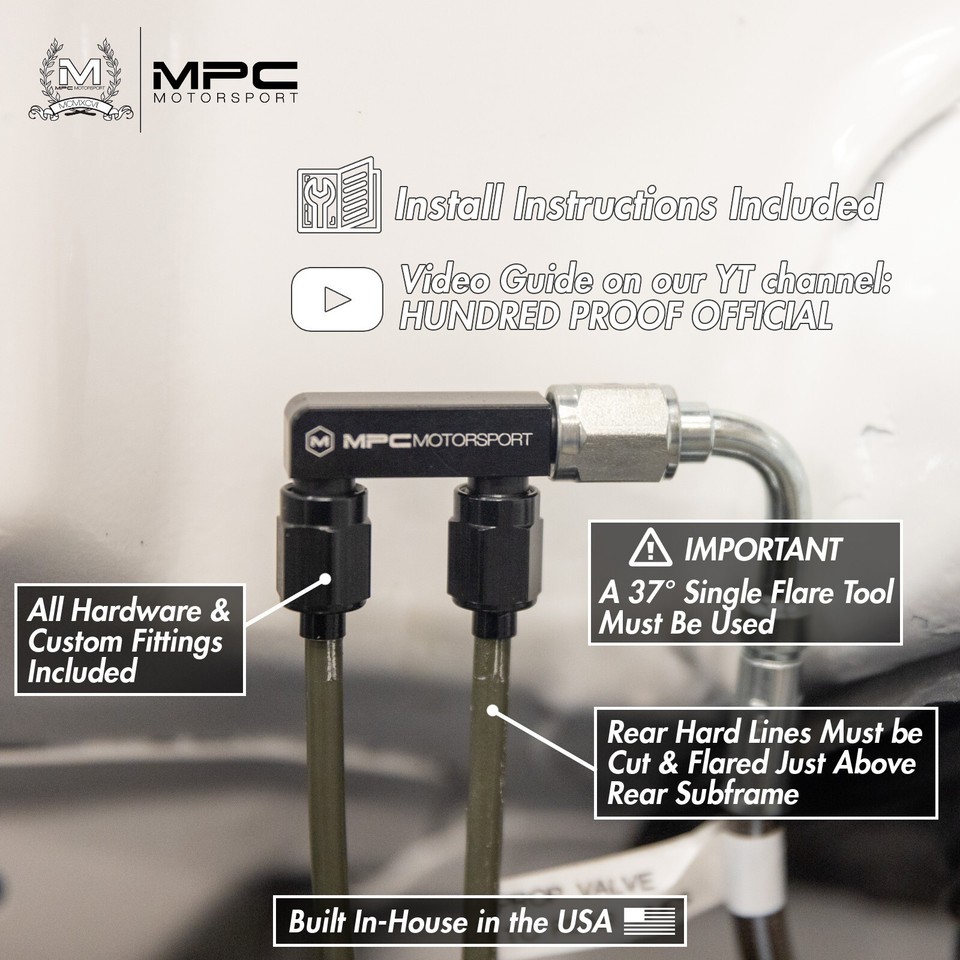 MPC BRAKE LINE TUCK KIT W/ WILWOOD MASTER CYL + PROP VALVE | EG CIVIC ...