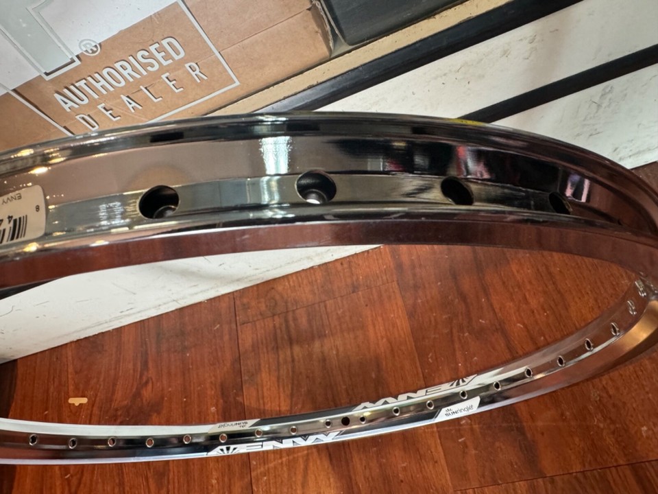 SUN RINGLE CHROME ENVY REAR RIM 20 INCH 20" BMX BIKE 36 HOLE BIKES NEW ...
