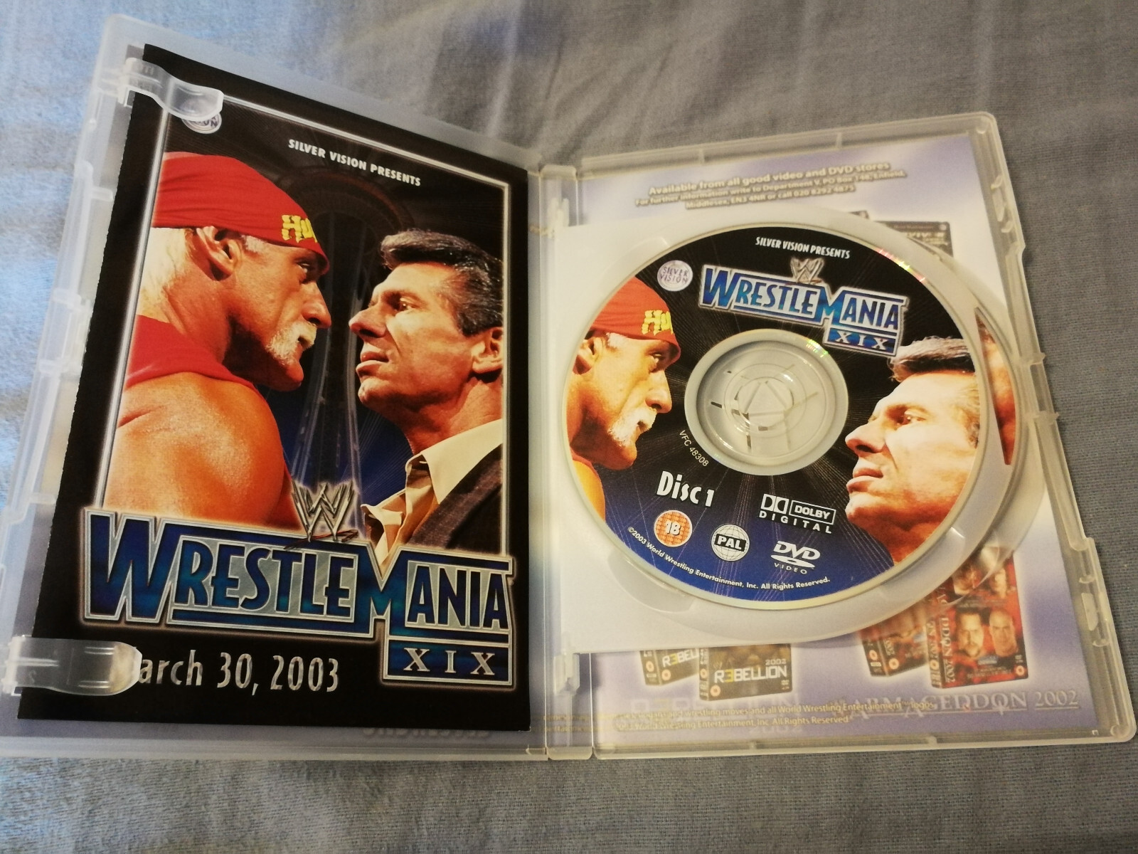 WWE WrestleMania XIX 19 2003 2 DVD Set Uncut PAL Version Wie NEU! FSK ...