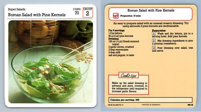 Roman Salad With Pine Kernels #70 - Salads - My Favourite Recipes ...