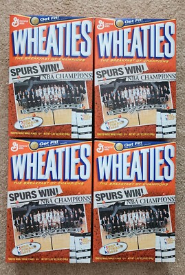 Wheaties San Antonio SPURS 2003 - 4 Unopened Boxes w/ Cereal- NEW ...