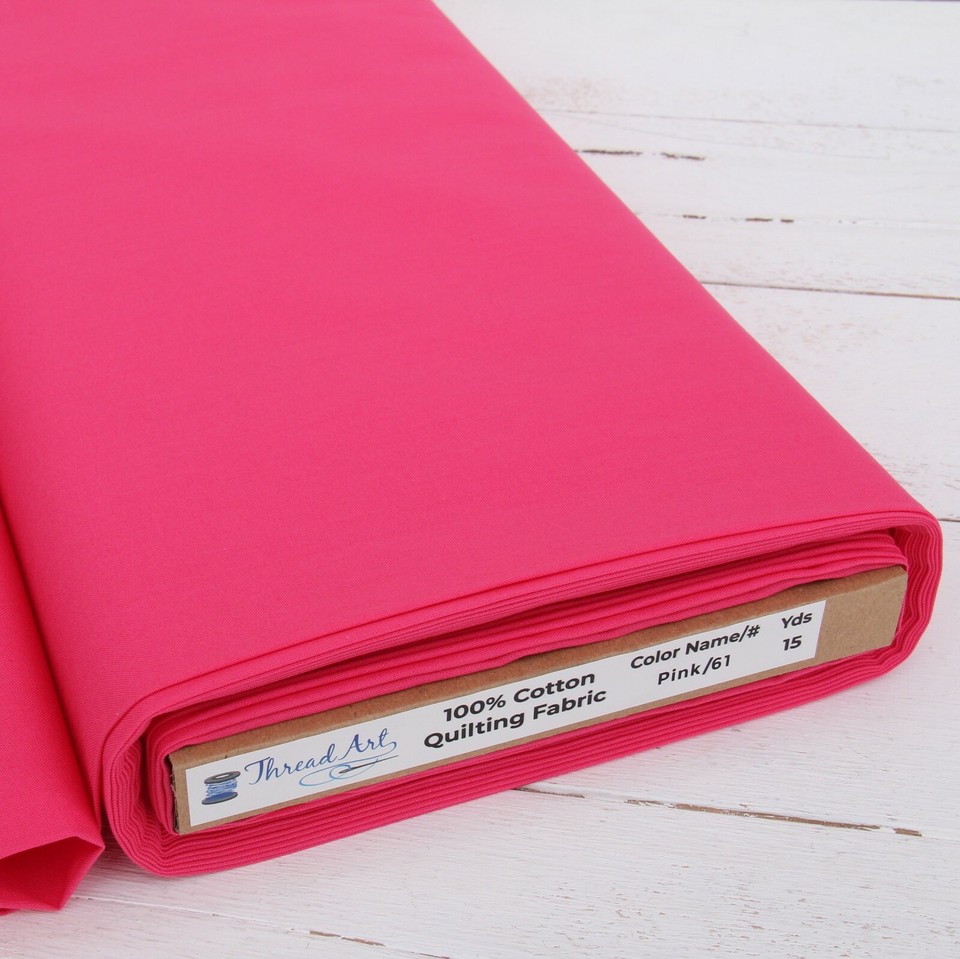 Premium Cotton Quilting Fabric in 37 Solid Colors - Sold By The Yard | eBay