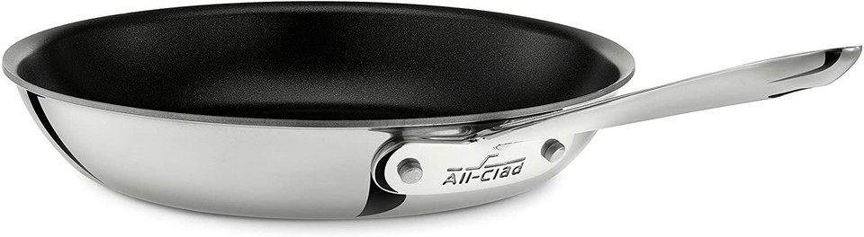 All-Clad Stainless Steel D3 and D5 Fry Pans, Your Choice of 8"- 9"- 10 ...