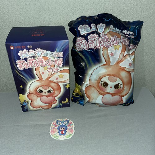 Baby Three Lily Rabbit Town V3 Confirmed BLUE Rabbit Red Moon . Auth ...