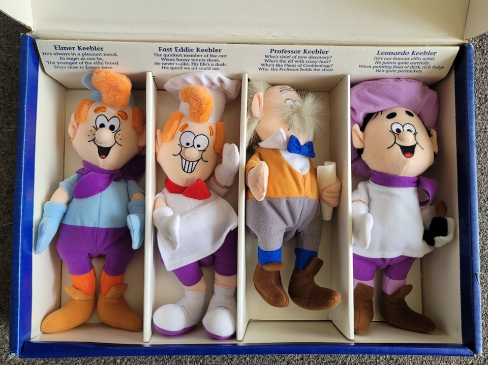 Keebler Elf Commemorative Set Elfin Bean Doll Collectible 2000 1st ...