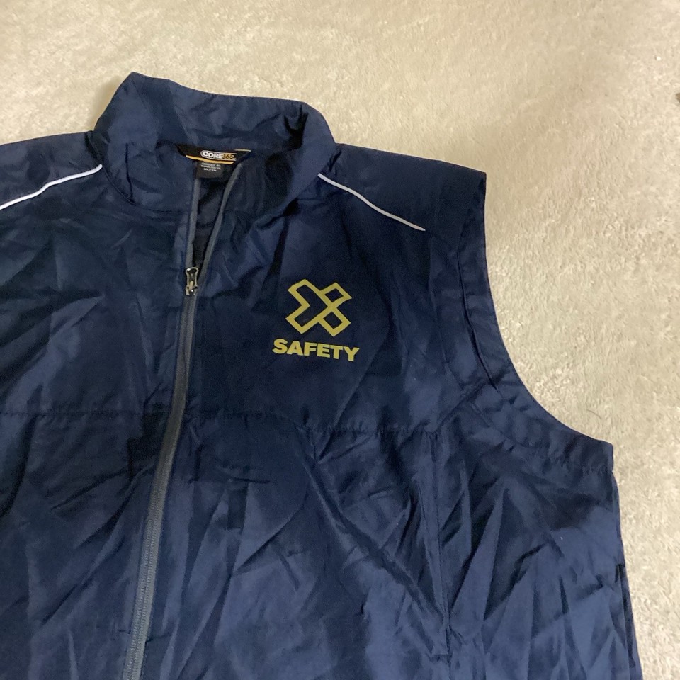 Core 365 XL Safety Vest Sleeveless Blue NWOT | eBay