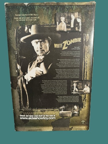 Sideshow White Zombie Murder Legendre 12" Figure New Bela Lugosi 1/6 ...