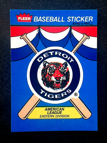 DETROIT TIGERS 1989 FLEER TEAM STICKERS #17 NRMINT+ 69351 | eBay