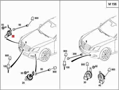 Genuine MERCEDES BBDC C204 C218 S204 S212 W204 W212 Horn 0075427020 | eBay