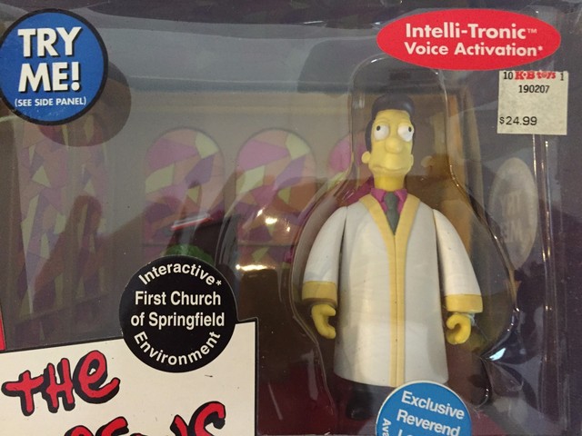 The Simpsons Series 5 Playset First Church of Springfield With Reverend ...