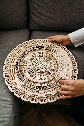 Mayan Wall Calendar 3D Wooden Puzzles for Adults and Kids to Build - 16 ...