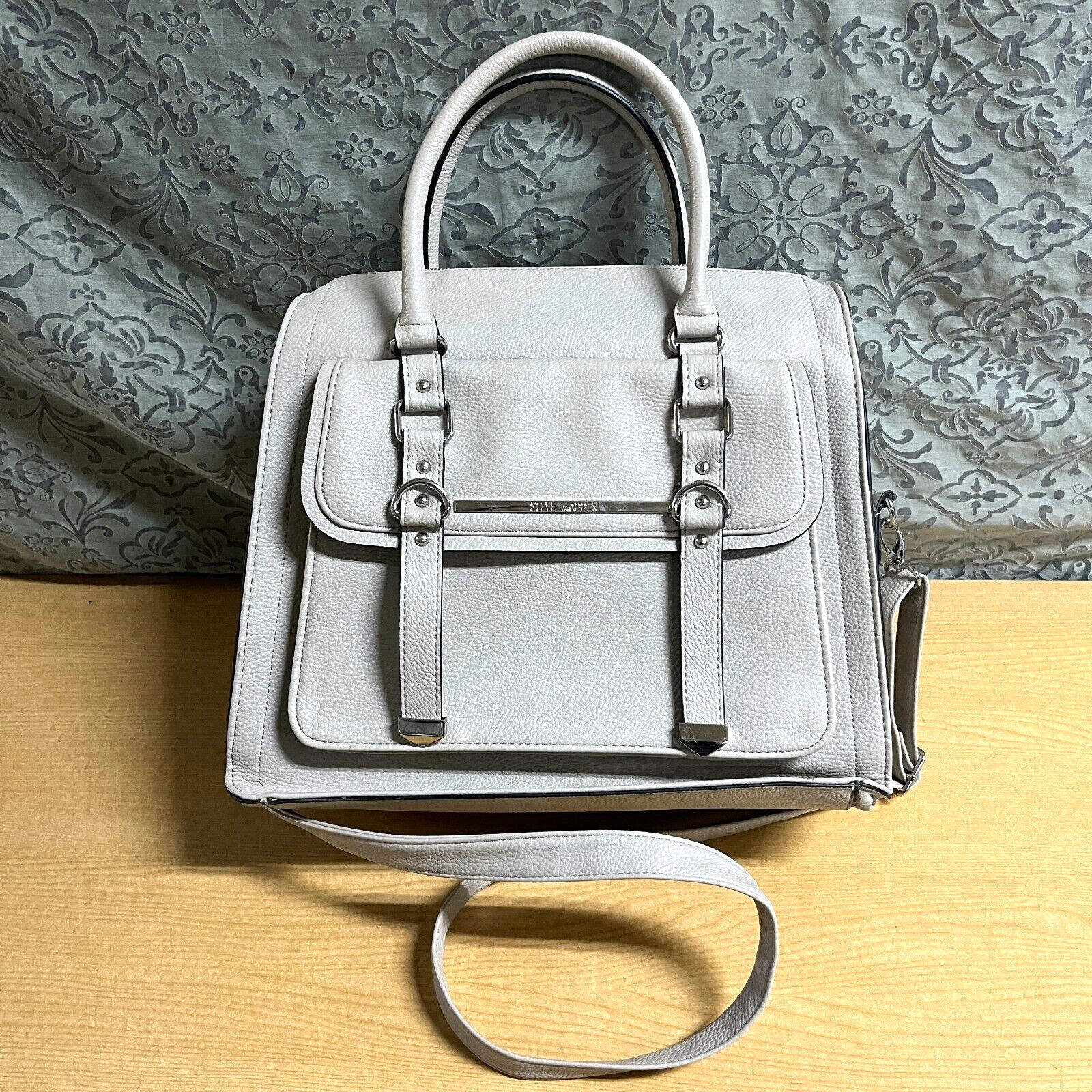 Steve Madden Gray Laptop Bag Messenger - Gem