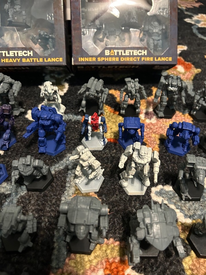 Battletech Miniatures and Pilot Cards Lot Used Clan Invasion ...
