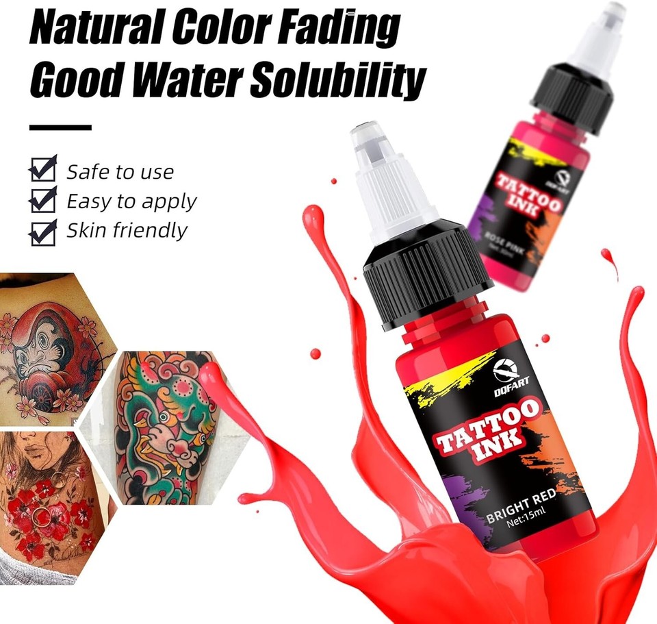 Professional 14 Color Tattoo Ink Set 0.5OZ (15ML) Tattoo | eBay