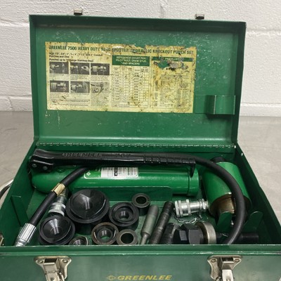 Greenlee 7506 Slug Splitter Hydraulic Knockout Punch Driver Set w/ 767 ...