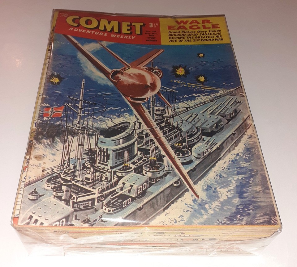 64x Huge COMET + SUN COMIC vintage lot UK 1950s Lone Ranger Tarzan ...