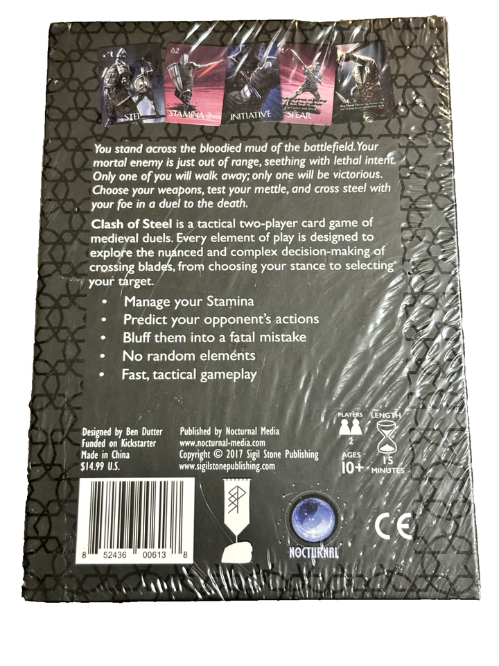 NEW Clash of Steel Tactical Card Game AND 18" x 24" Neoprene Playing ...