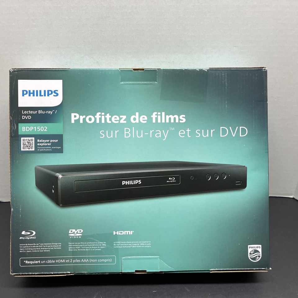 Philips Lecteur Blu-ray / DVD Player BDP1502 Open Box New | eBay