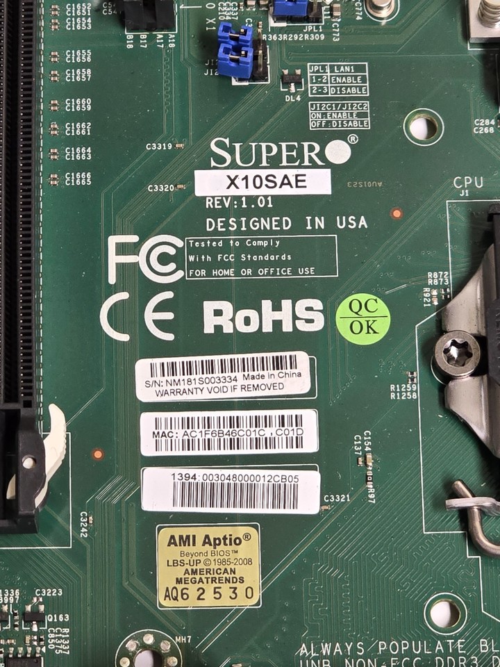 Supermicro X10SAE Motherboard Rev:1.01 Tested | eBay