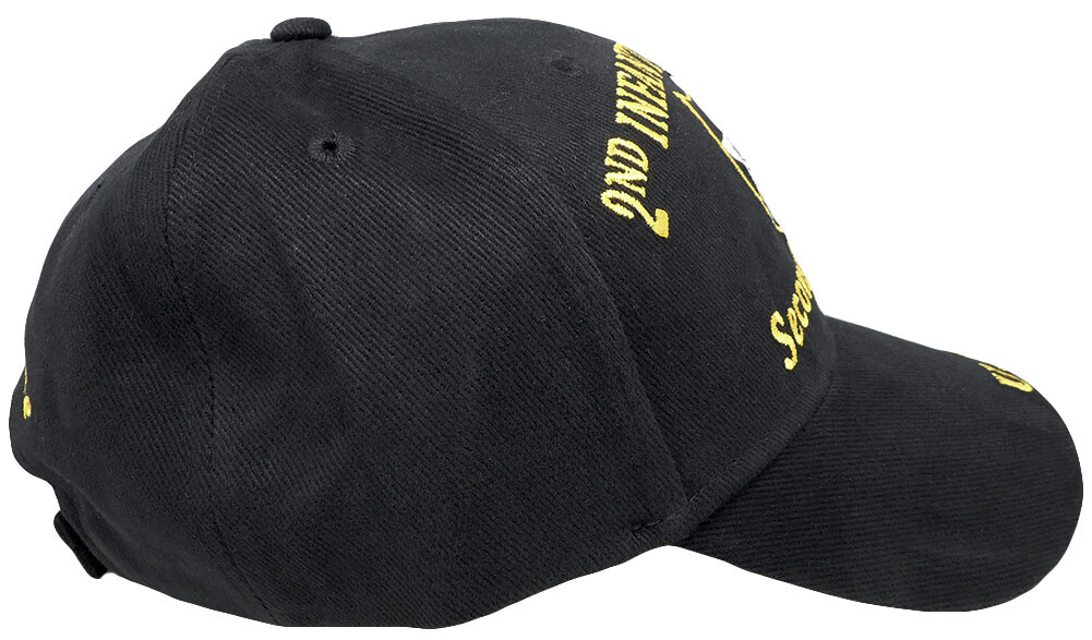 U.S. Army 2nd Infantry Division Second to None Black Embroidered Cap ...