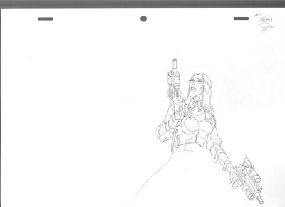 2009 GI JOE RESOLUTE Cartoon Animation Prod. Pencil Drawing - Baroness ...