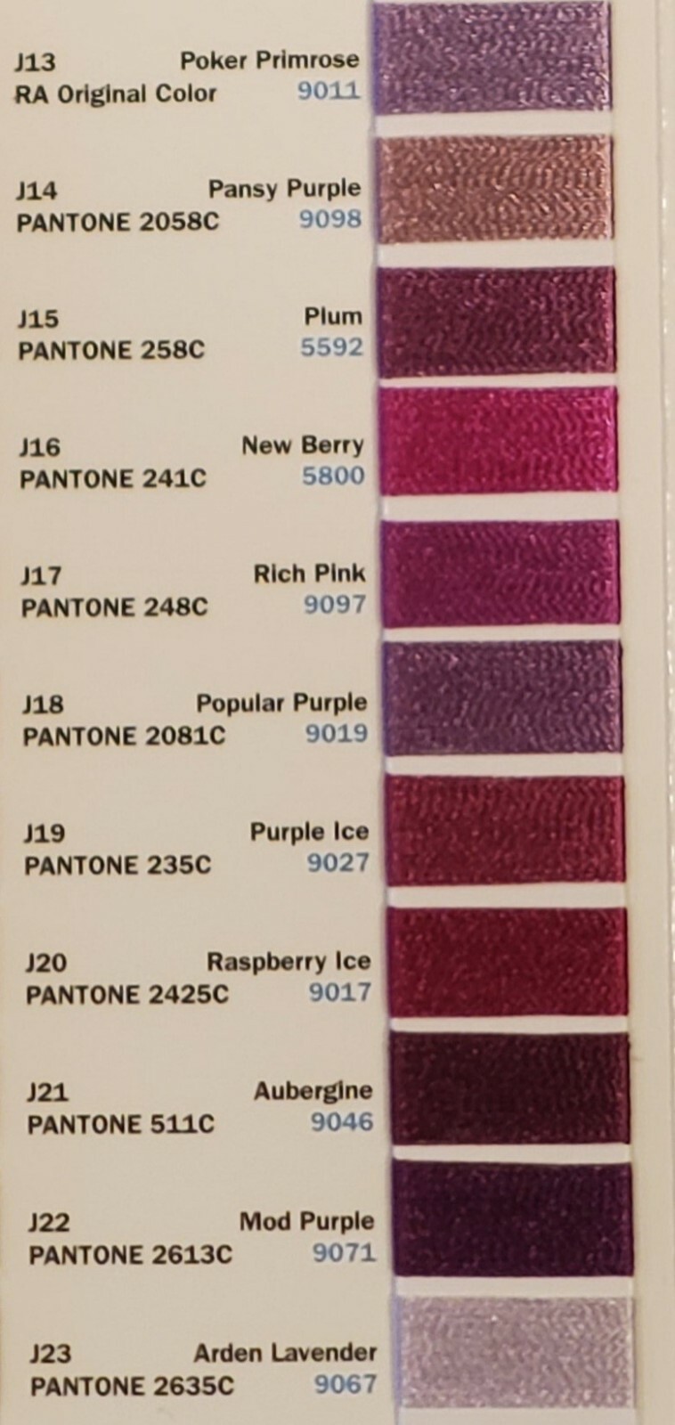 453 Different Colors - Robison-Anton Polyester Embroidery Thread - SB ...