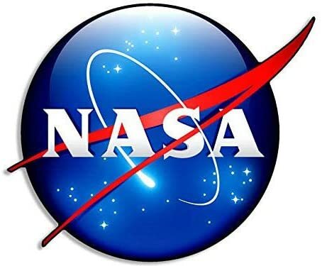 8 inch LARGE 3D Look NASA Meatball Logo Shaped Sticker (nerd space sts ...