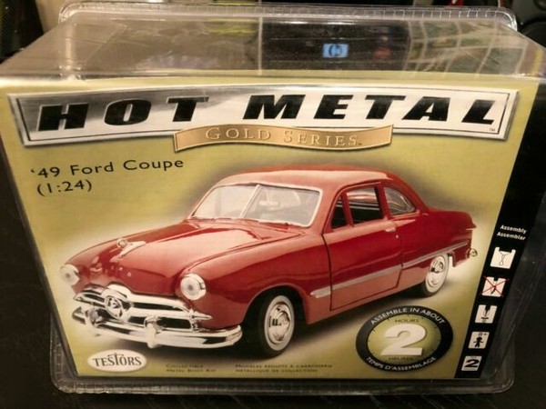 Testors 1 24 49 Ford Coupe Hot Metal Diecast Model Car Kit # 450011 for ...