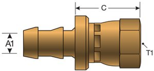 Lot of 10 Gates 6LOC-6RFSX - G36200-0606 Hydraulic Hose Fittings | eBay